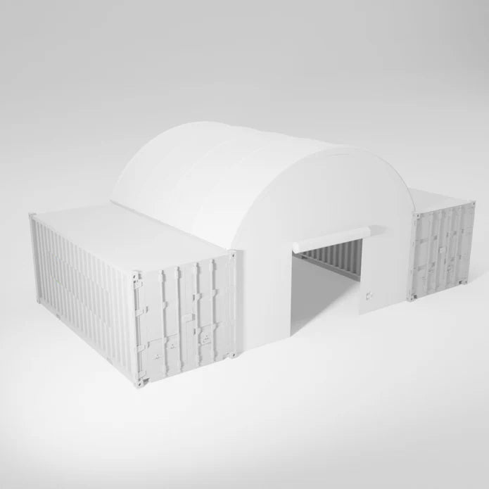 20x20ft Container Canopy – Compact Industrial Shelter